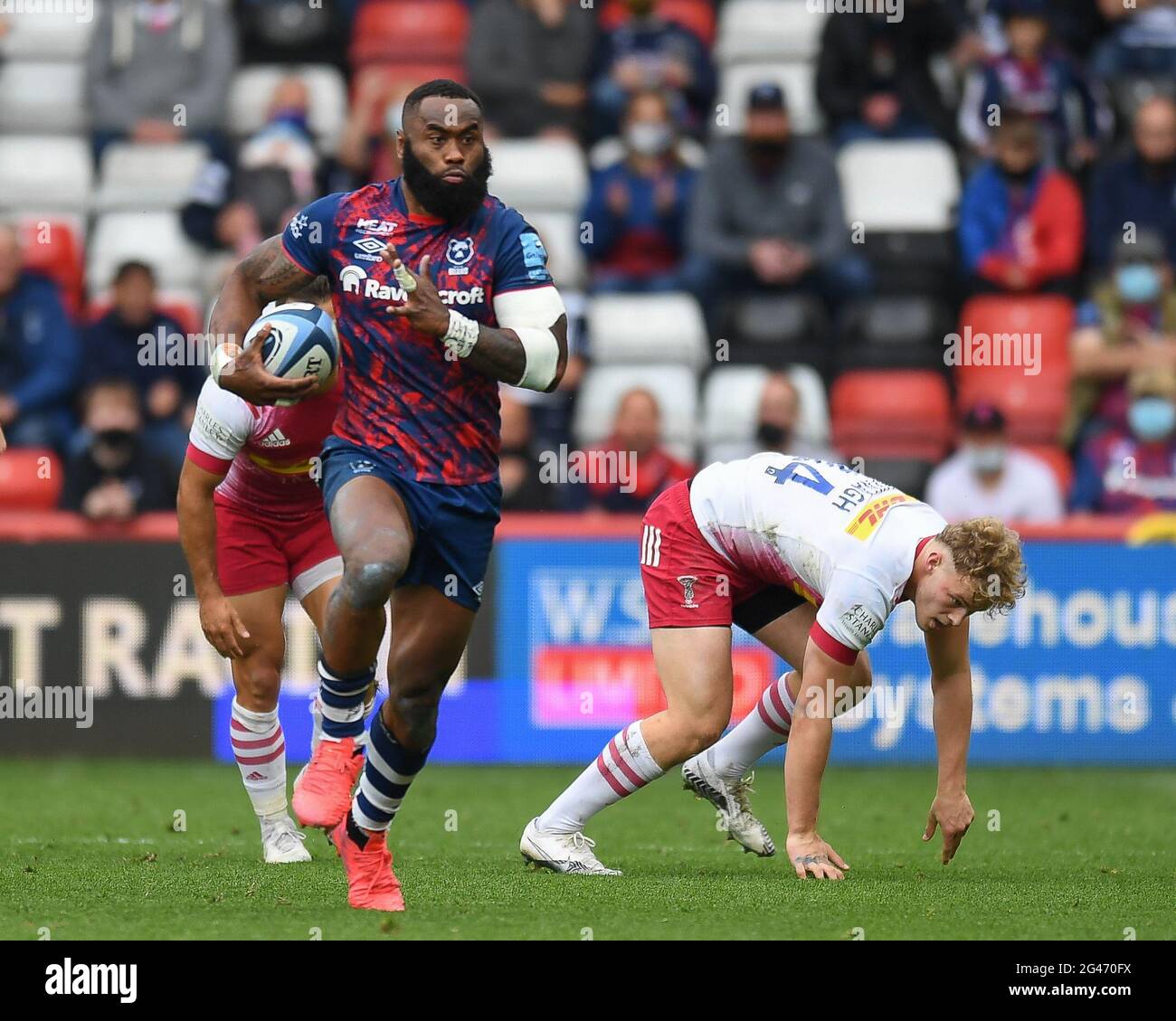 Semi Radradra of Bristol Bears, in action during the game Stock Photo ...