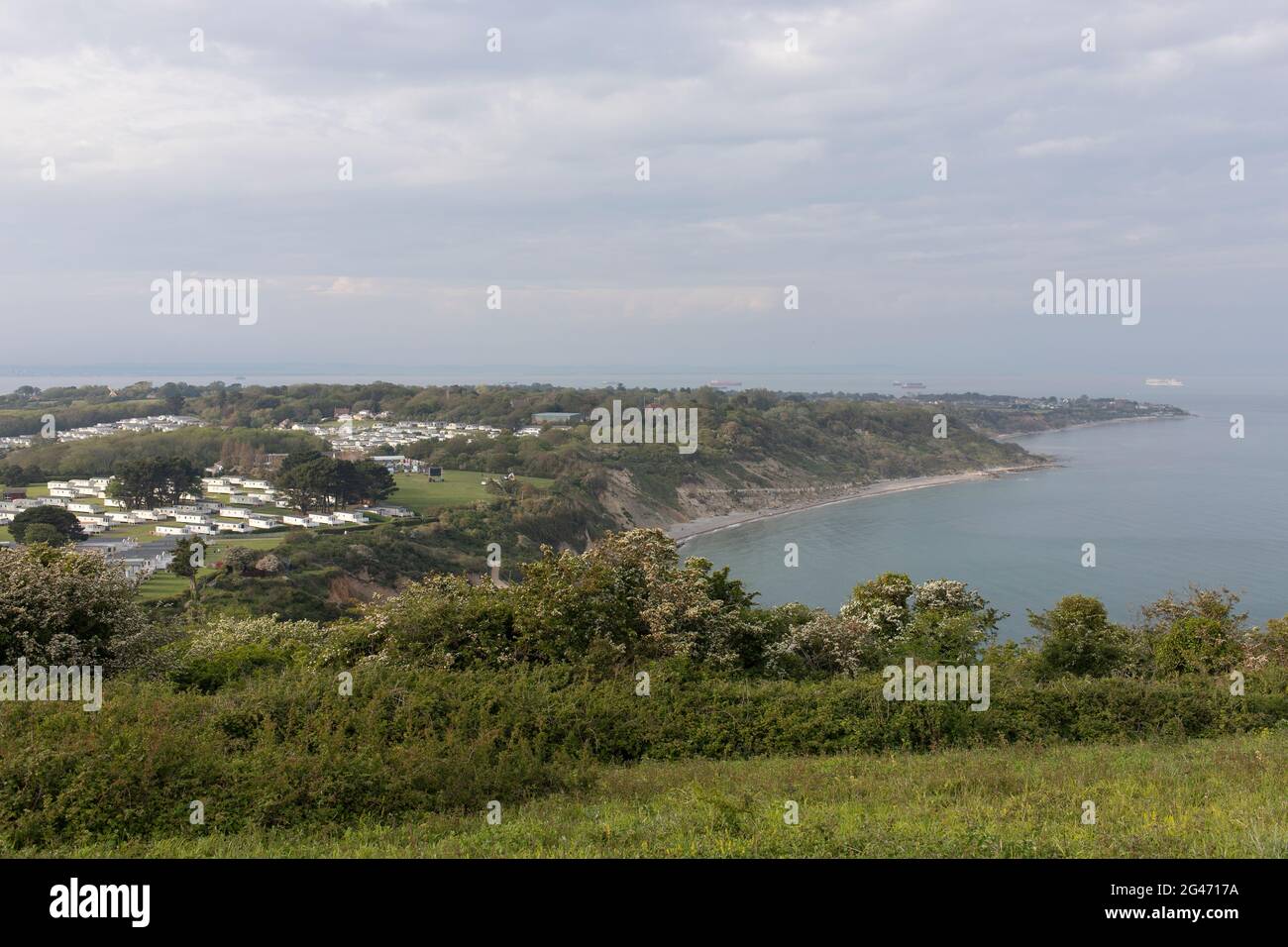Whitecliff bay hi-res stock photography and images - Alamy