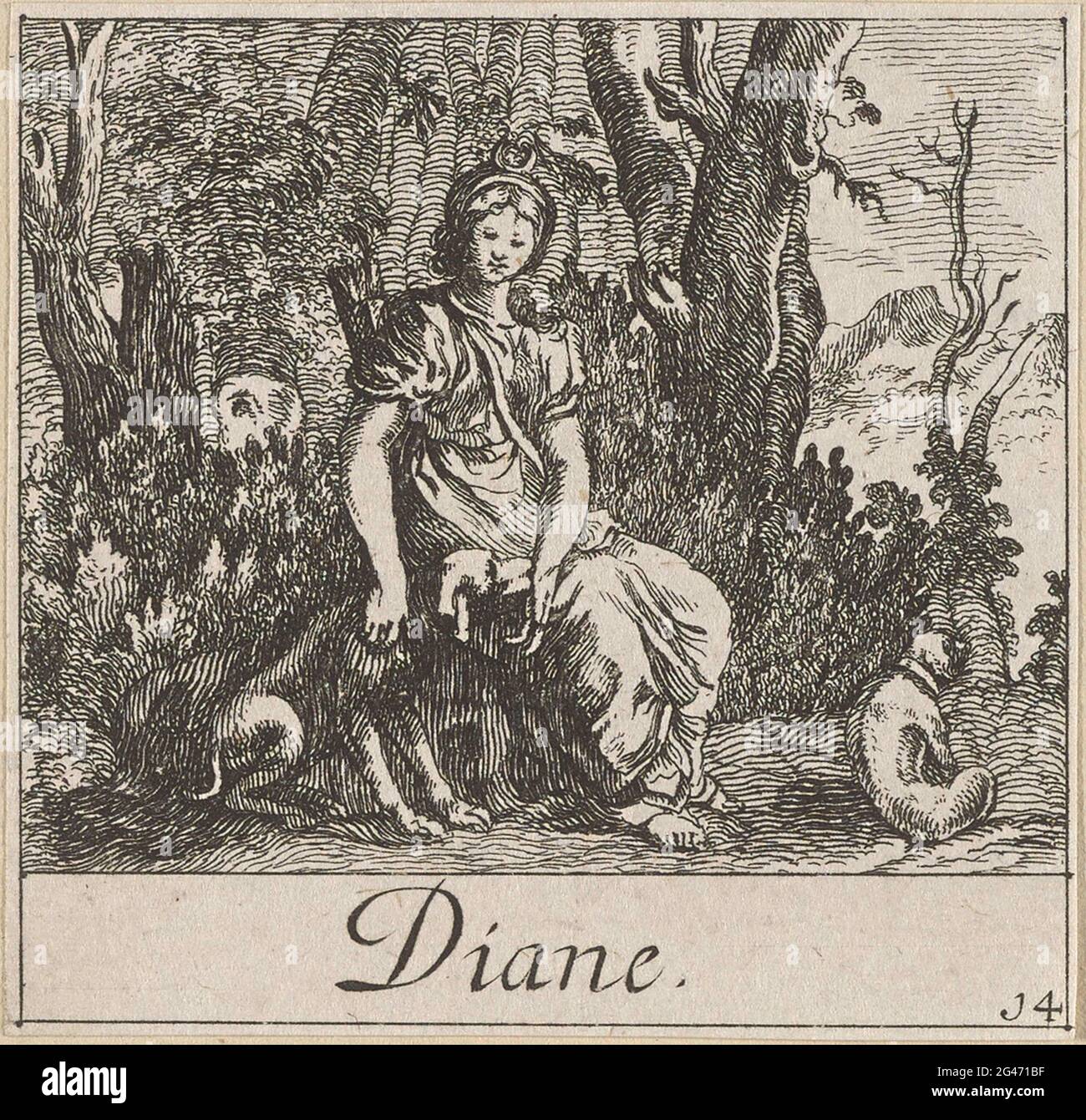 Diana; Diane; Card game with mythological performances; Jeu des Fables ...