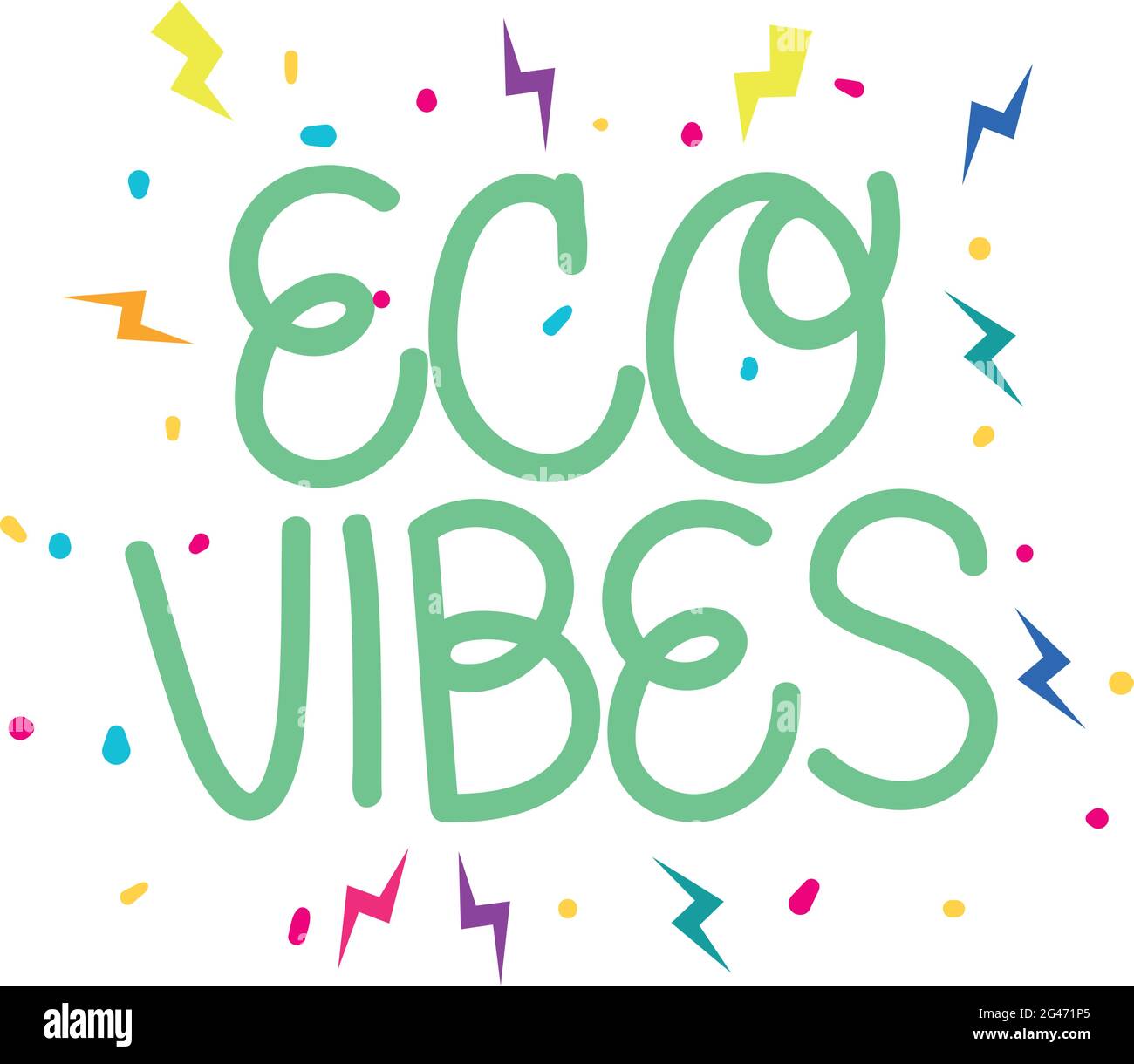 eco vibes label Stock Vector Image & Art - Alamy