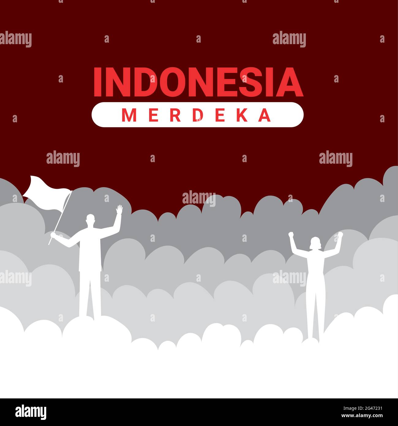 Indonesia crowd Stock Vector Images - Alamy