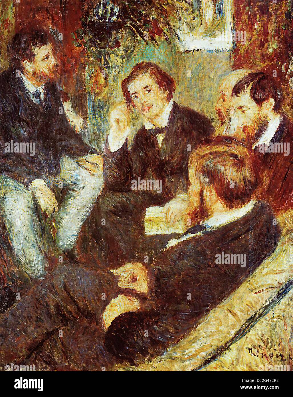 Pierre-Auguste Renoir - Artist S Studio Rue Saint Georges 1876 Stock ...