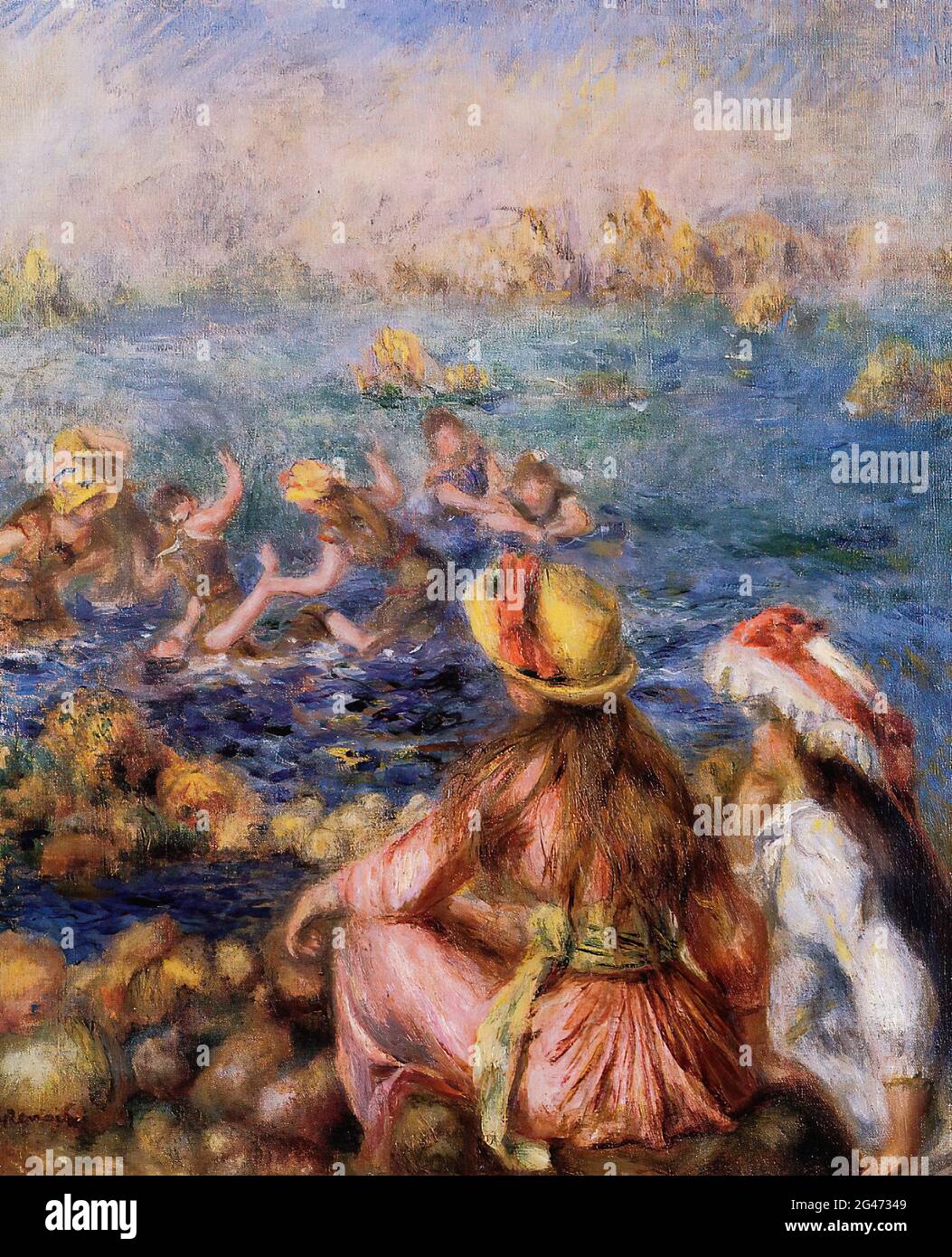 Pierre-Auguste Renoir - Bathers 1892 Stock Photo - Alamy