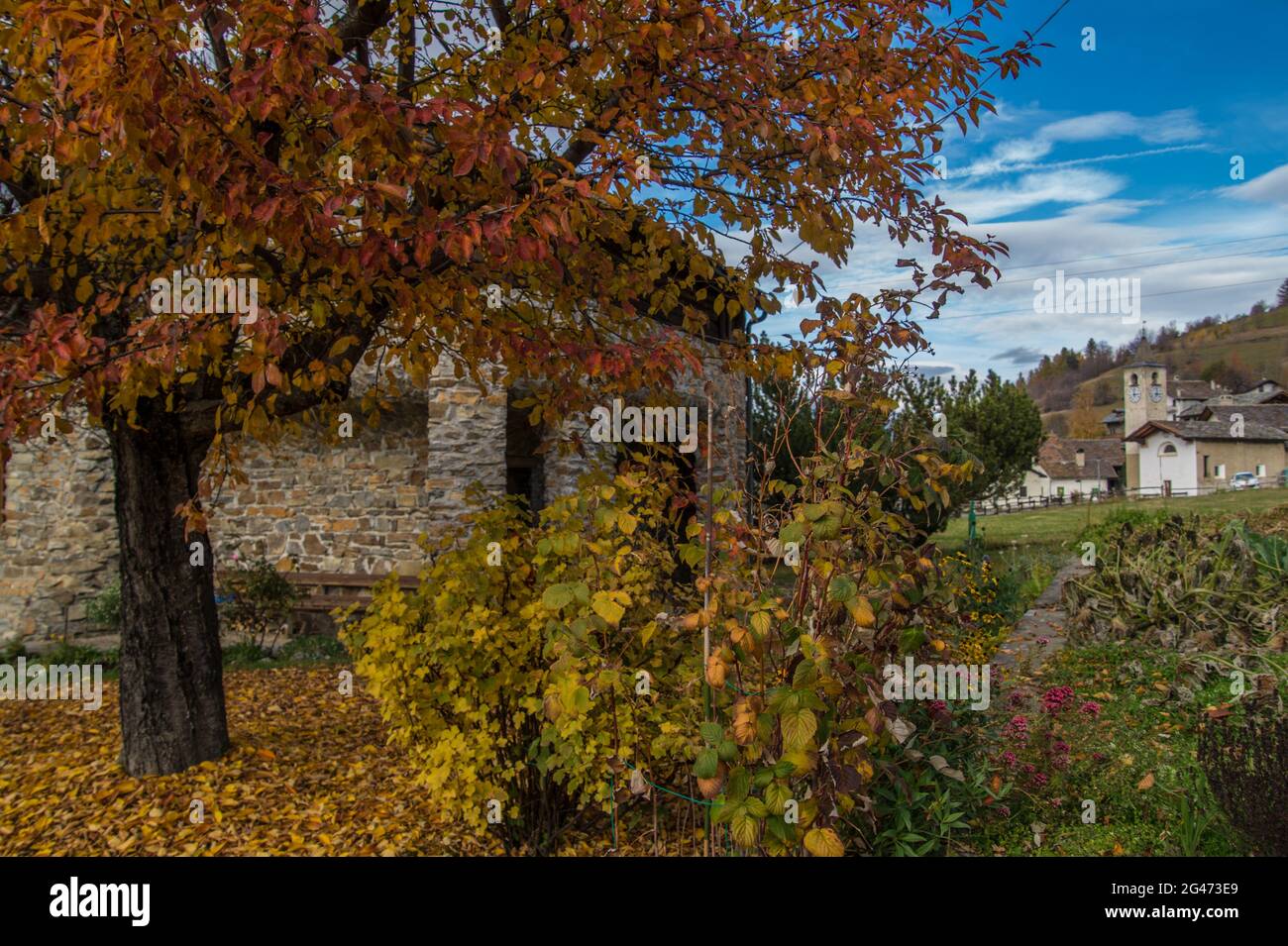 Autumn in Italian Alps Stock Photo - Alamy