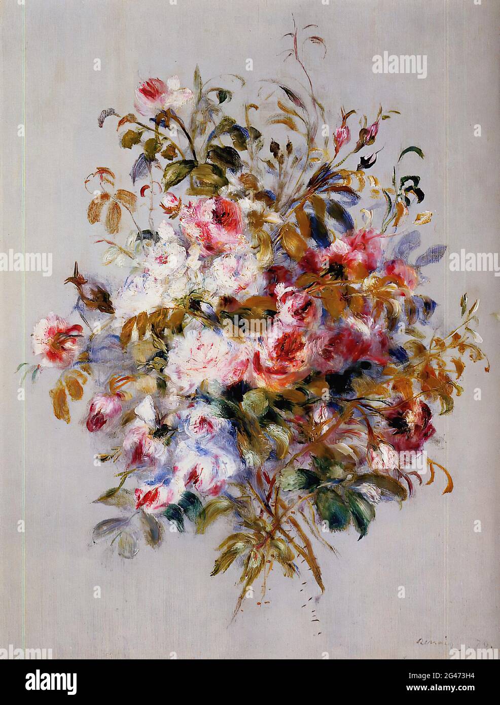 Pierre-Auguste Renoir - Bouquet Roses 1879 Stock Photo - Alamy
