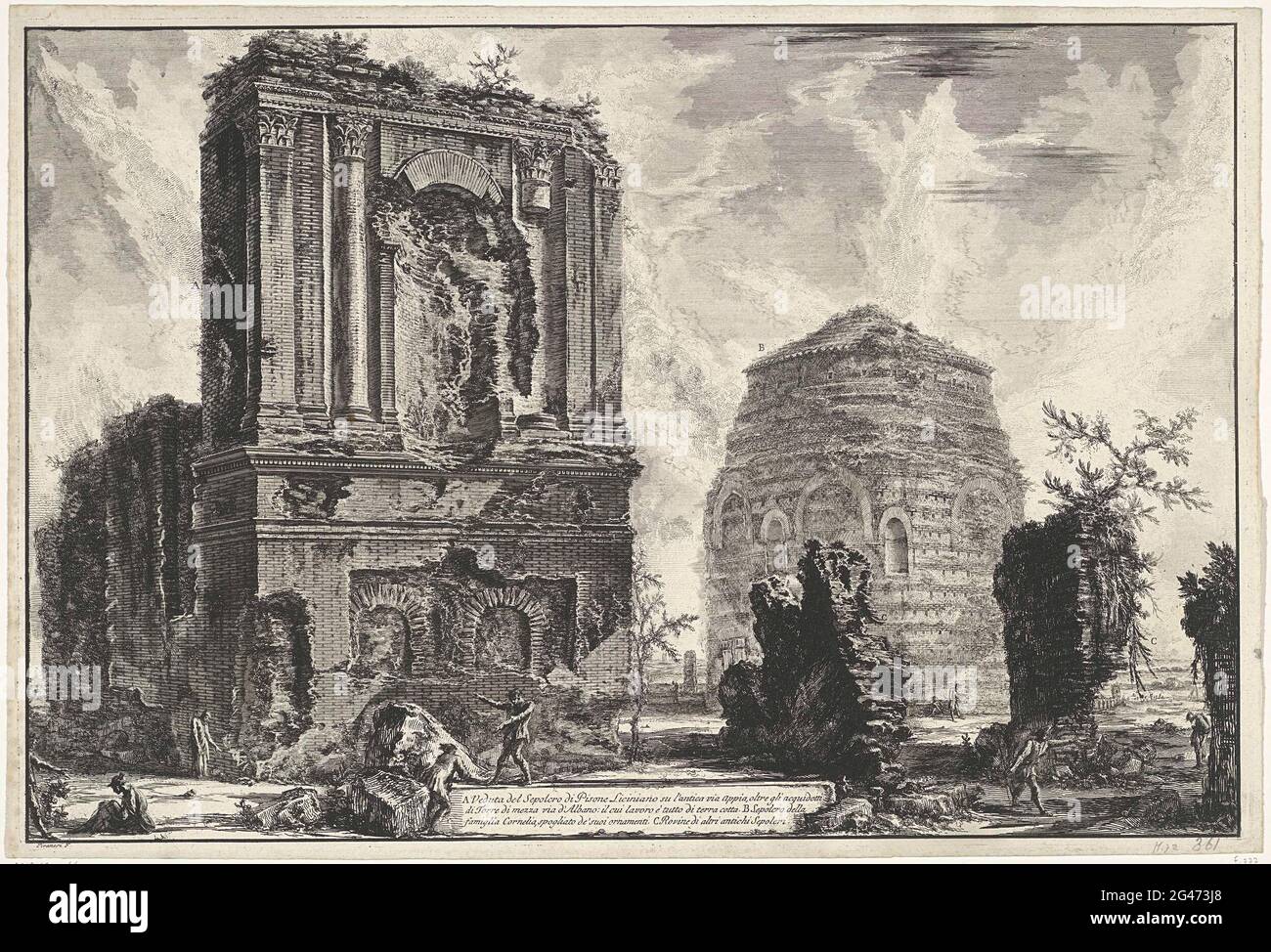 Tombs from Licinianus Piso and the Cornelius family along the via Appia ...