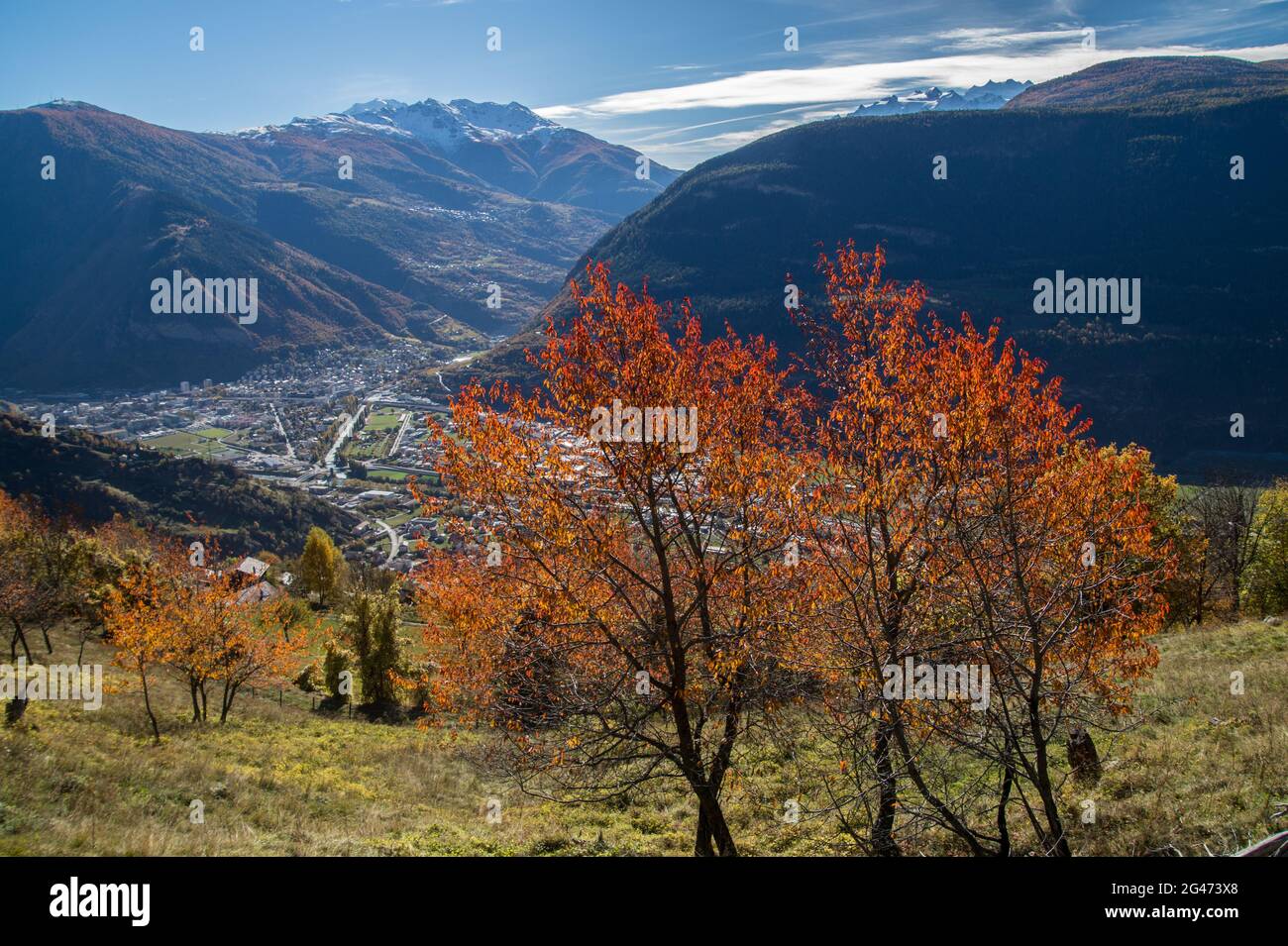 Autumn in swiss alps Stock Photo - Alamy