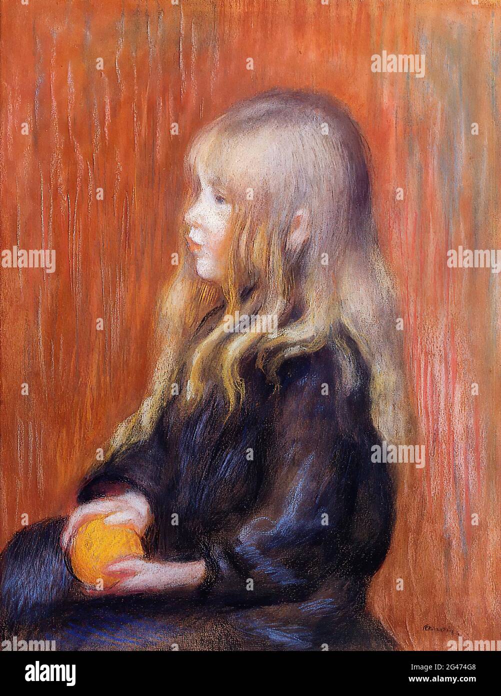 Pierre-Auguste Renoir - Coco Holding Orange 1904 Stock Photo - Alamy