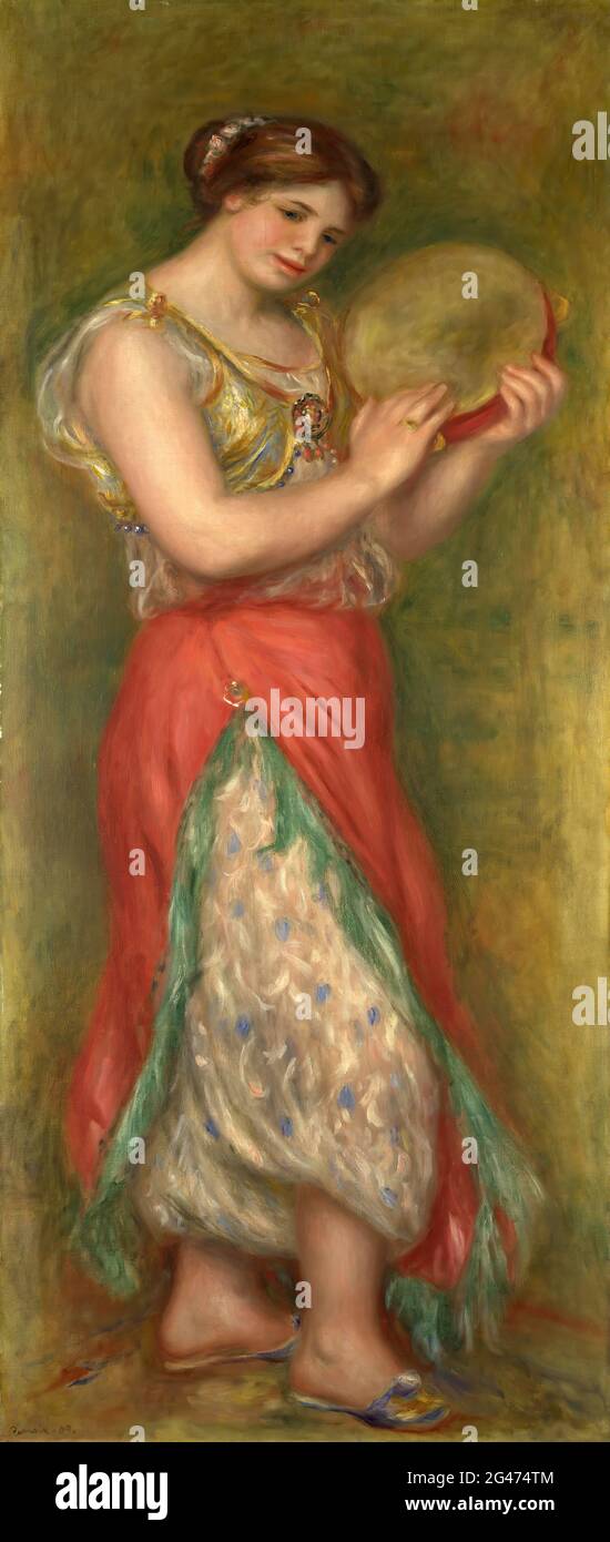 Pierre-Auguste Renoir - Dancing Girl with Tambourine Stock Photo - Alamy