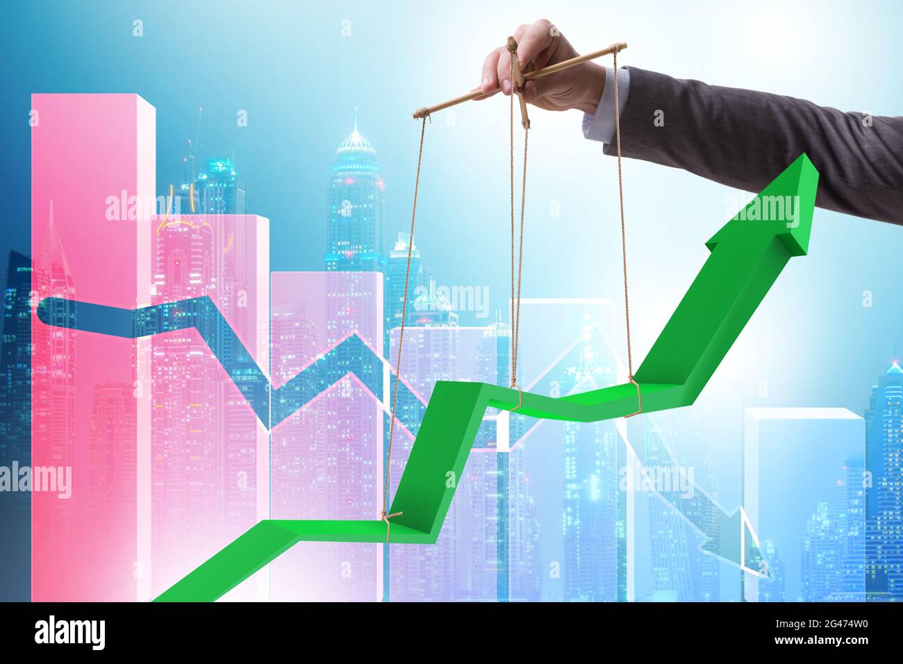 Concept of supporting economic growth in the economy Stock Photo - Alamy