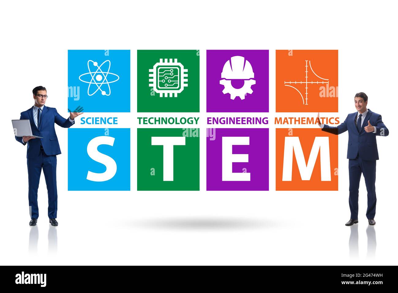 Business people in the STEM education concept Stock Photo - Alamy