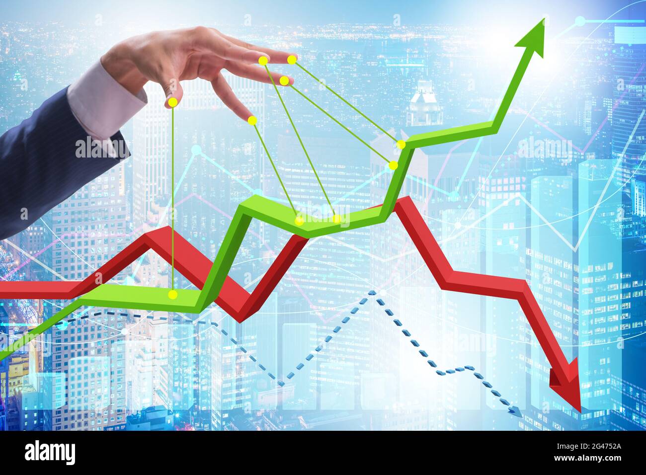Concept of supporting economic growth in the economy Stock Photo - Alamy