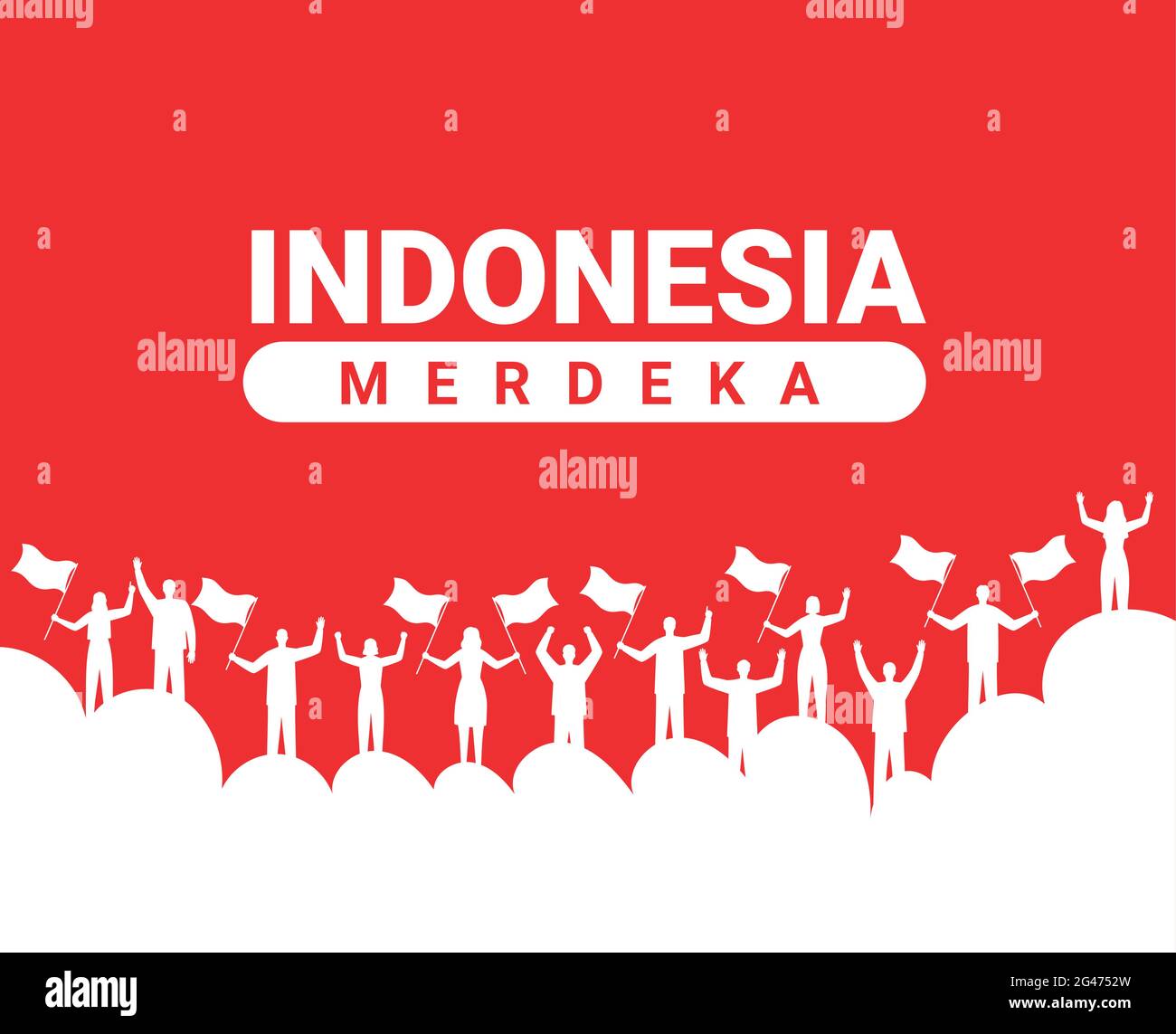 indonesia merdeka card Stock Vector Image & Art - Alamy
