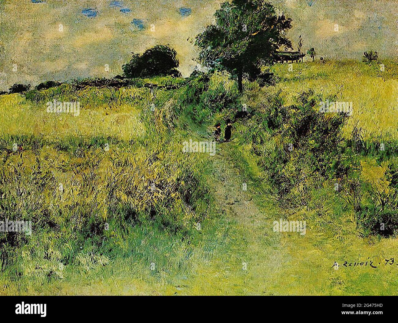 Pierre-Auguste Renoir - Field 1873 Stock Photo - Alamy