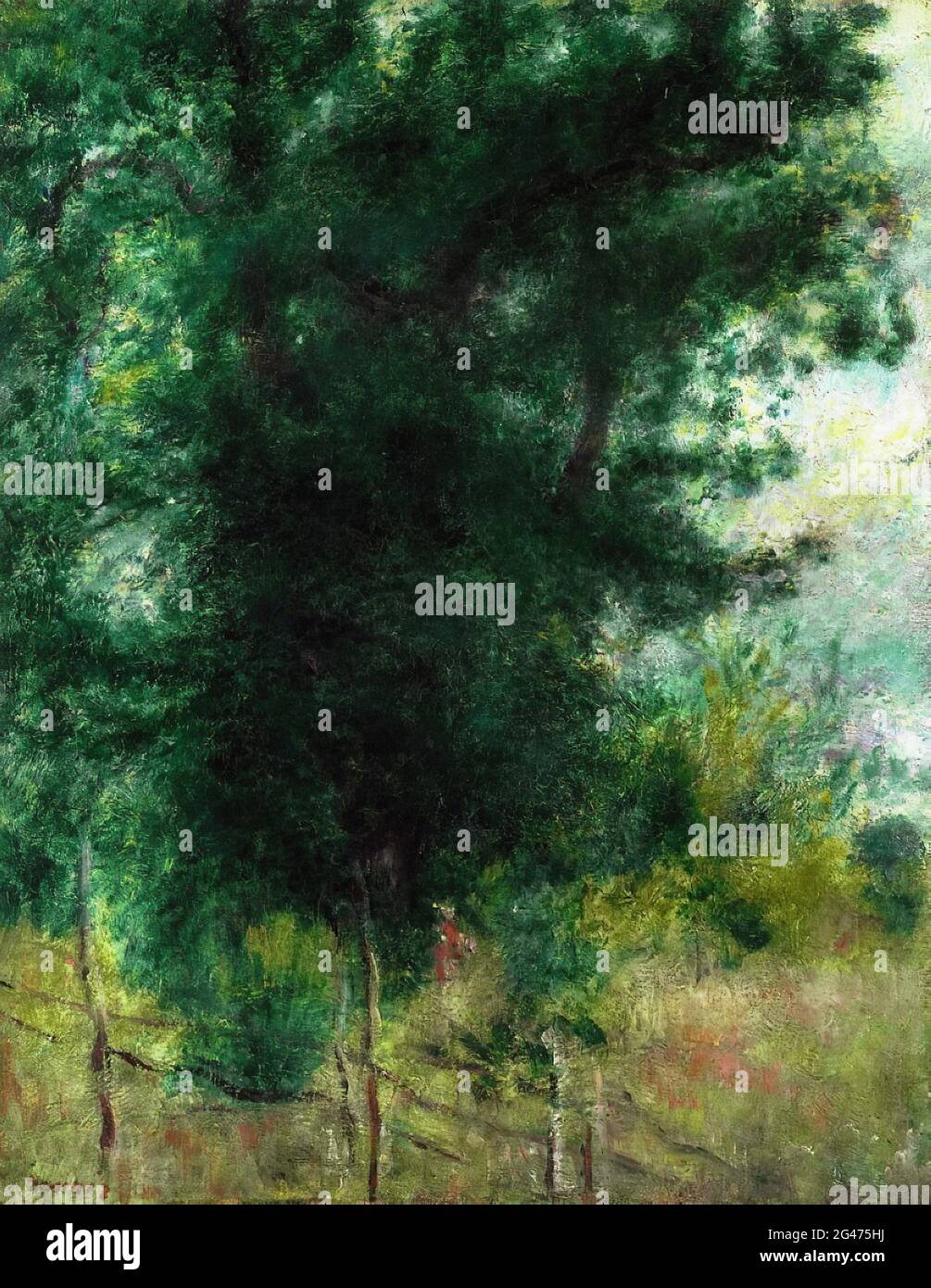 Pierre-Auguste Renoir - Fence Forest 1878 Stock Photo - Alamy