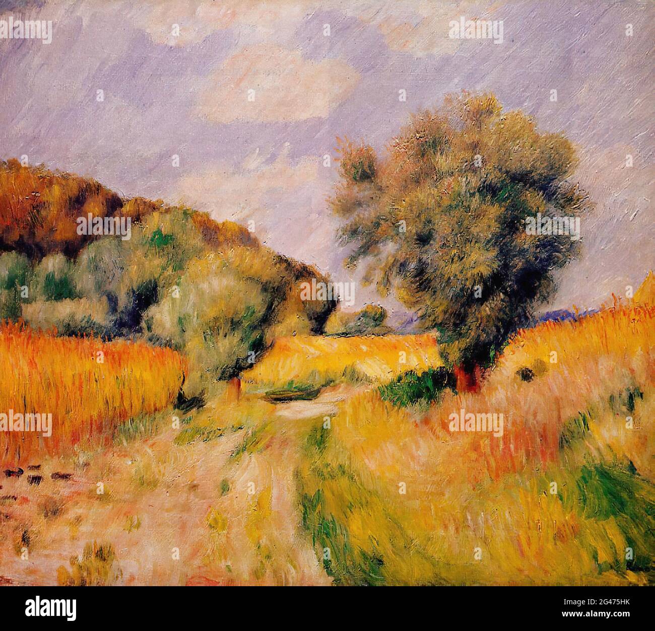 Pierre-Auguste Renoir - Fields Wheat 1885 Stock Photo - Alamy