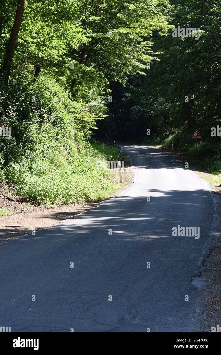 small country road in the Laacher See area Stock Photo - Alamy