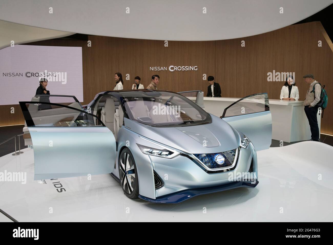 A prototype car on display in Ginza, Tokyo, Japan Stock Photo - Alamy