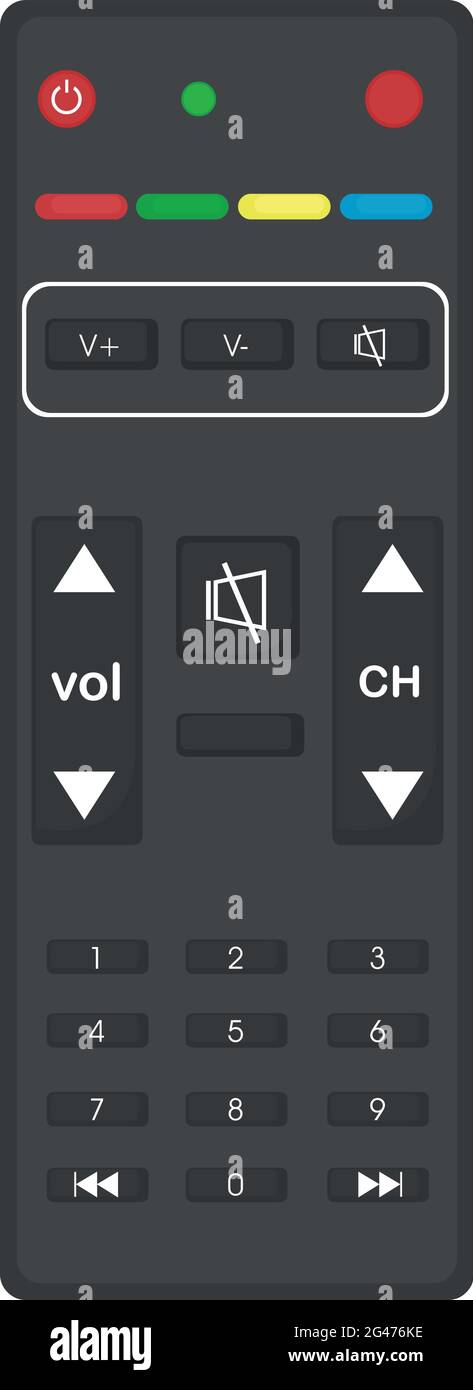 Vector emoticon illustration of a remote control Stock Vector Image ...