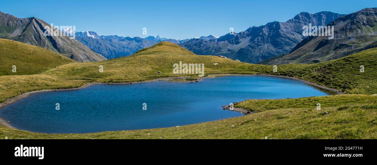 Lake verney,petit saint bernard,val d'aoste,italy Stock Photo - Alamy