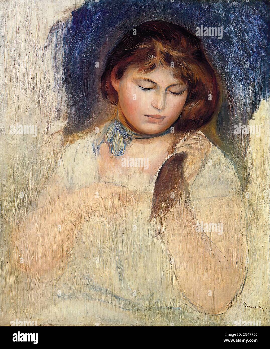 Pierre-Auguste Renoir - Head Gabrielle 1895 Stock Photo - Alamy