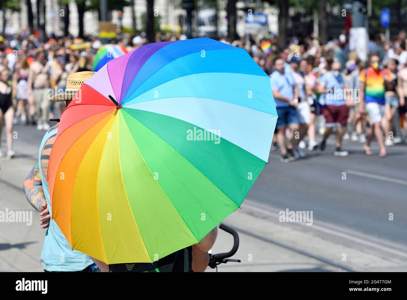 Rainbow pride parade hi-res stock photography and images - Alamy
