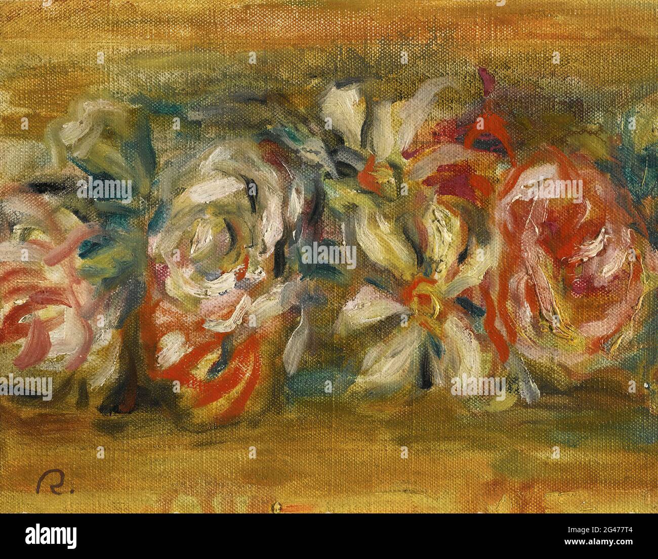Pierre-Auguste Renoir - Jette De Fleurs Stock Photo - Alamy