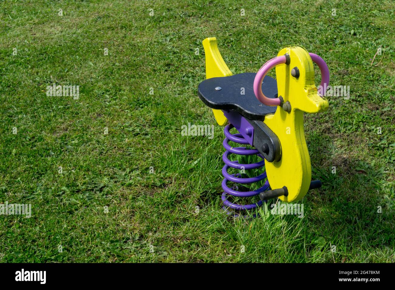 Playground spring ride hi-res stock photography and images - Alamy