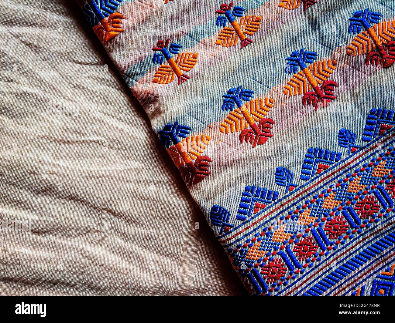 tribal pattern or ethnic pattern is used for assam motif design or muga ...