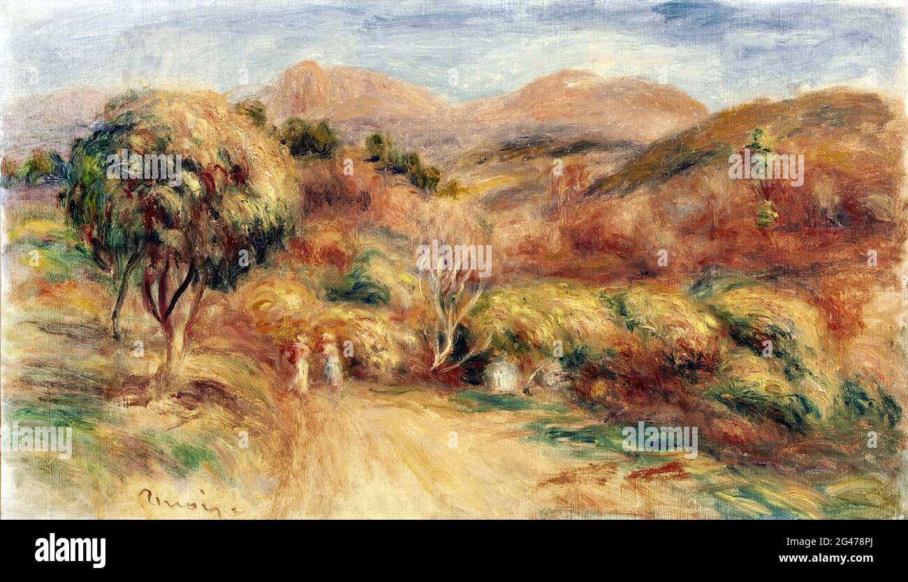 Pierre-Auguste Renoir - Landscape at Noon Stock Photo - Alamy