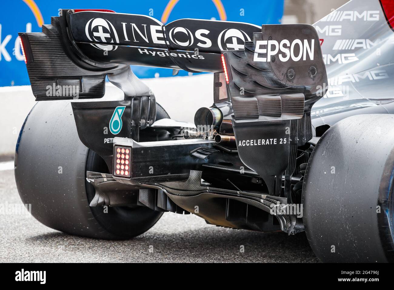 44 HAMILTON Lewis (gbr), Mercedes AMG F1 GP W12 E Performance, close up ...