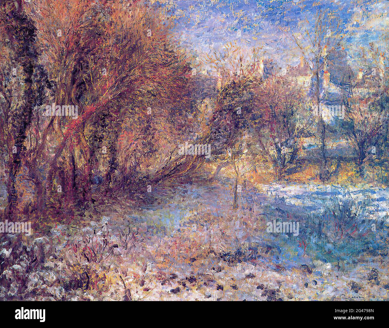 Pierre-Auguste Renoir - Landscape with Snow C 1875 Stock Photo - Alamy