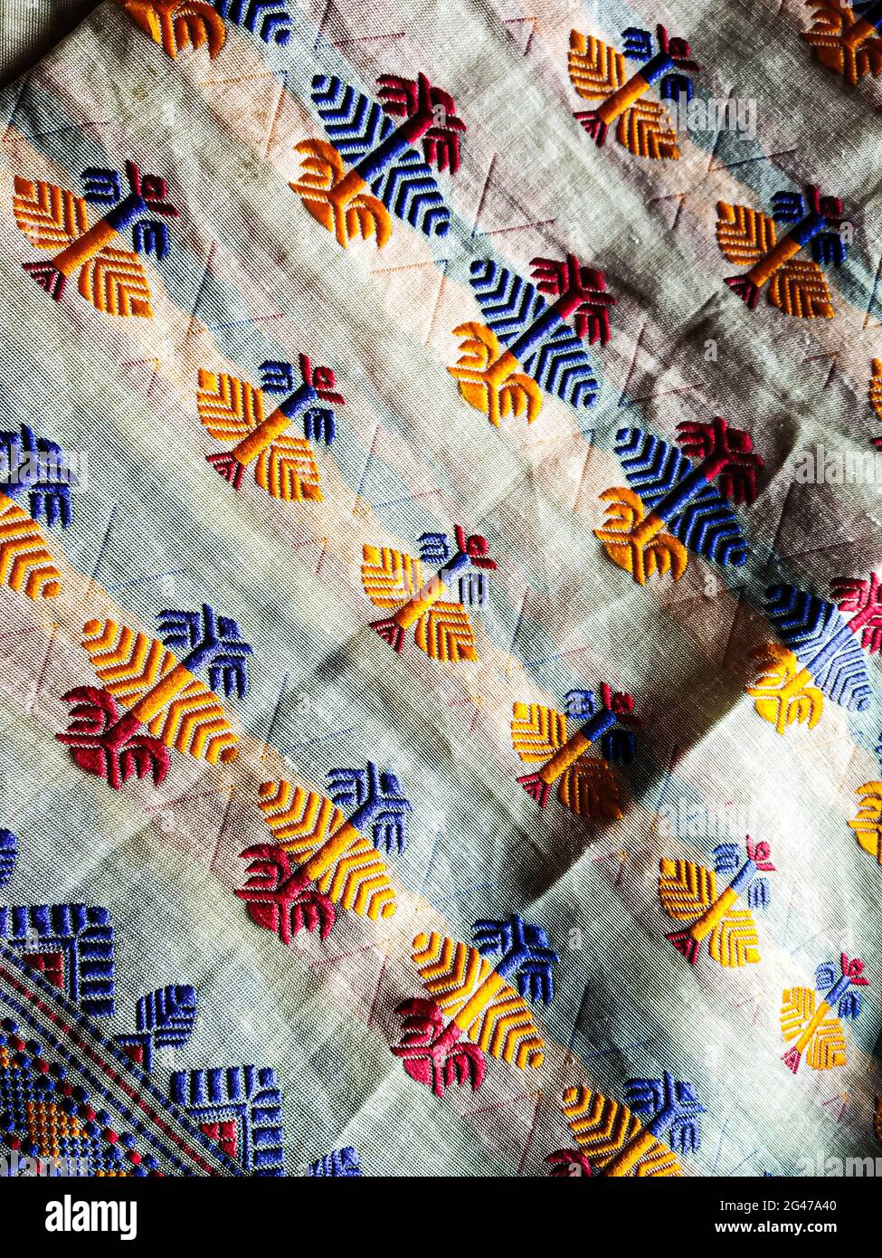 tribal pattern or ethnic pattern is used for assam motif design or muga ...