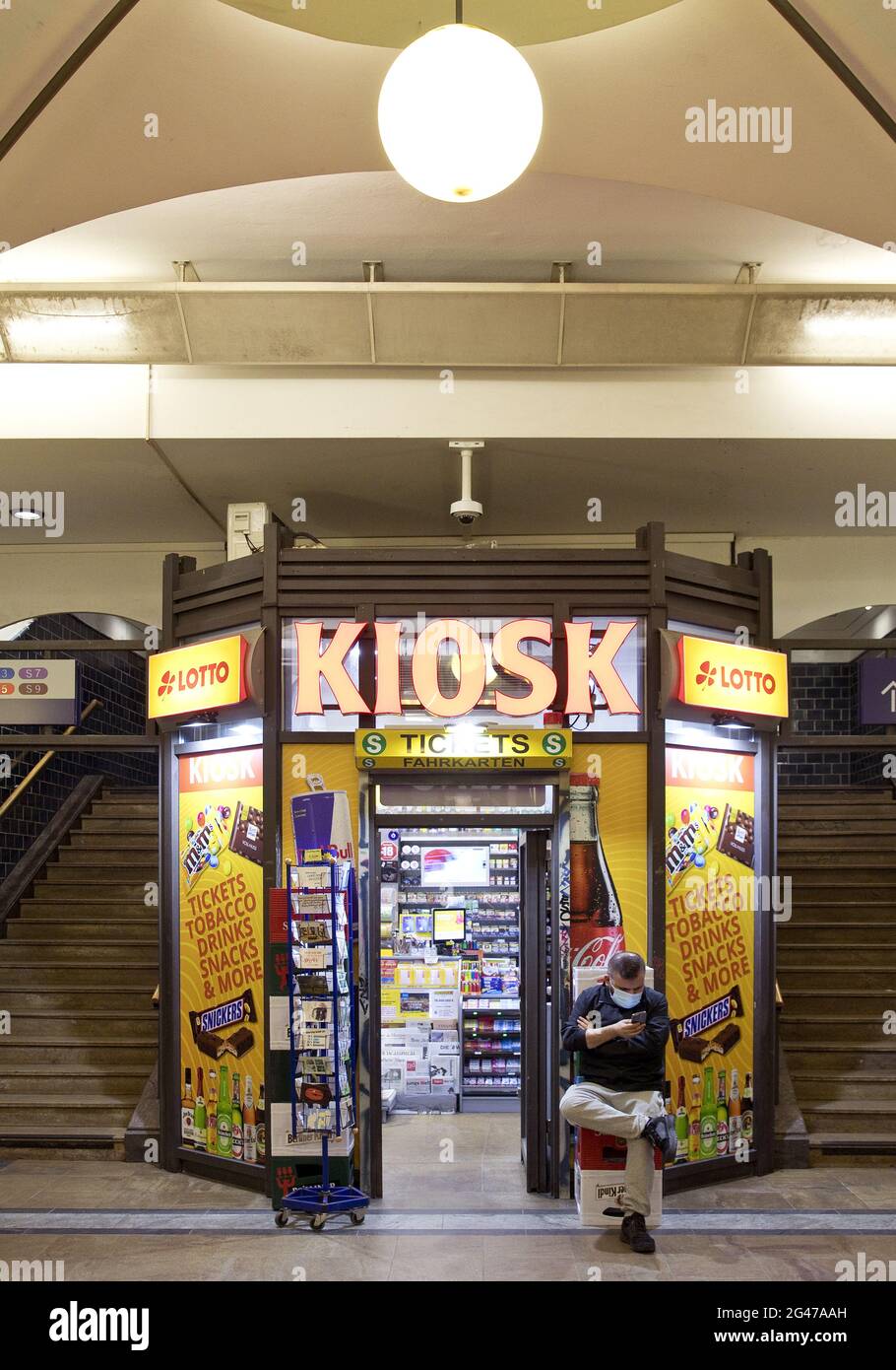 Kiosk in the Hackescher Markt S-Bahn station, Berlin, Germany, Europe ...