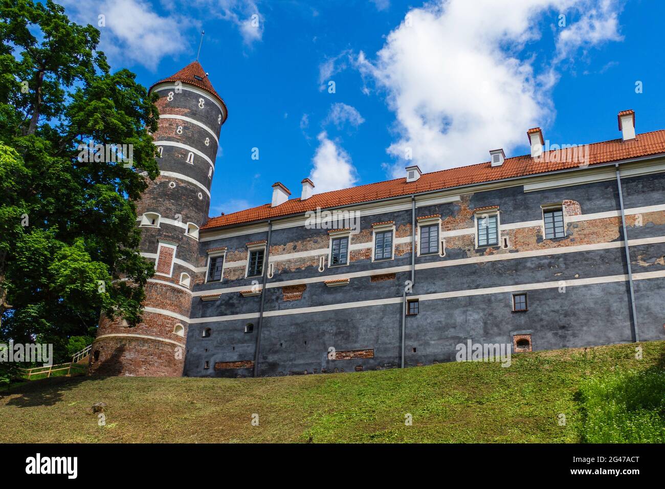 Medieval Brick Castle and Tower in Panemune, Lithuania Stock Photo - Alamy