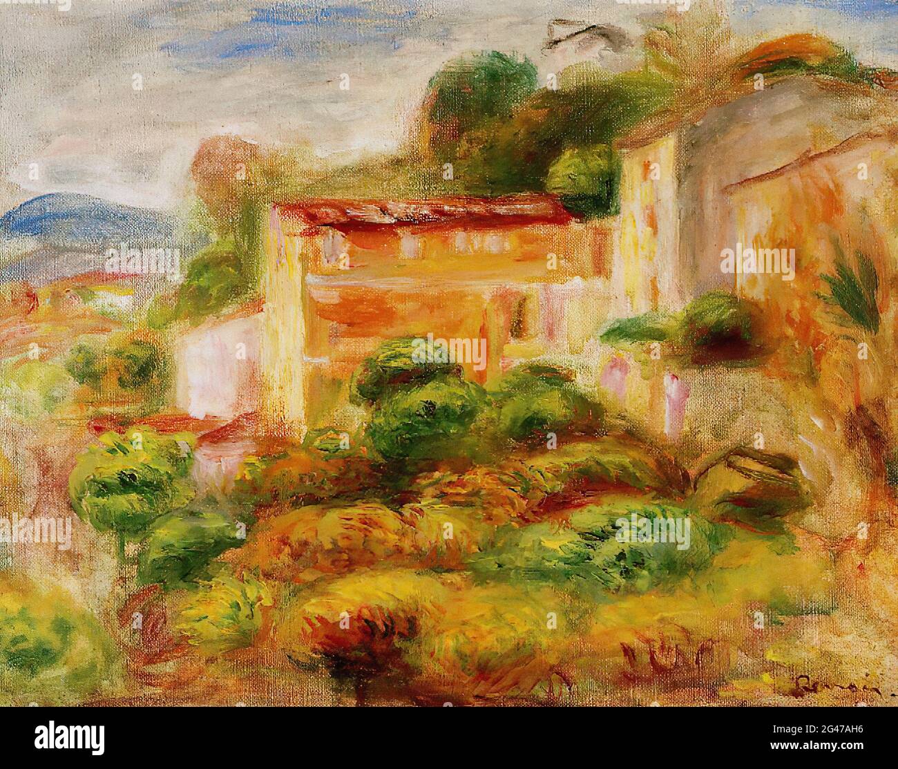 Pierre-Auguste Renoir - Maison De L Poste 1907 Stock Photo - Alamy