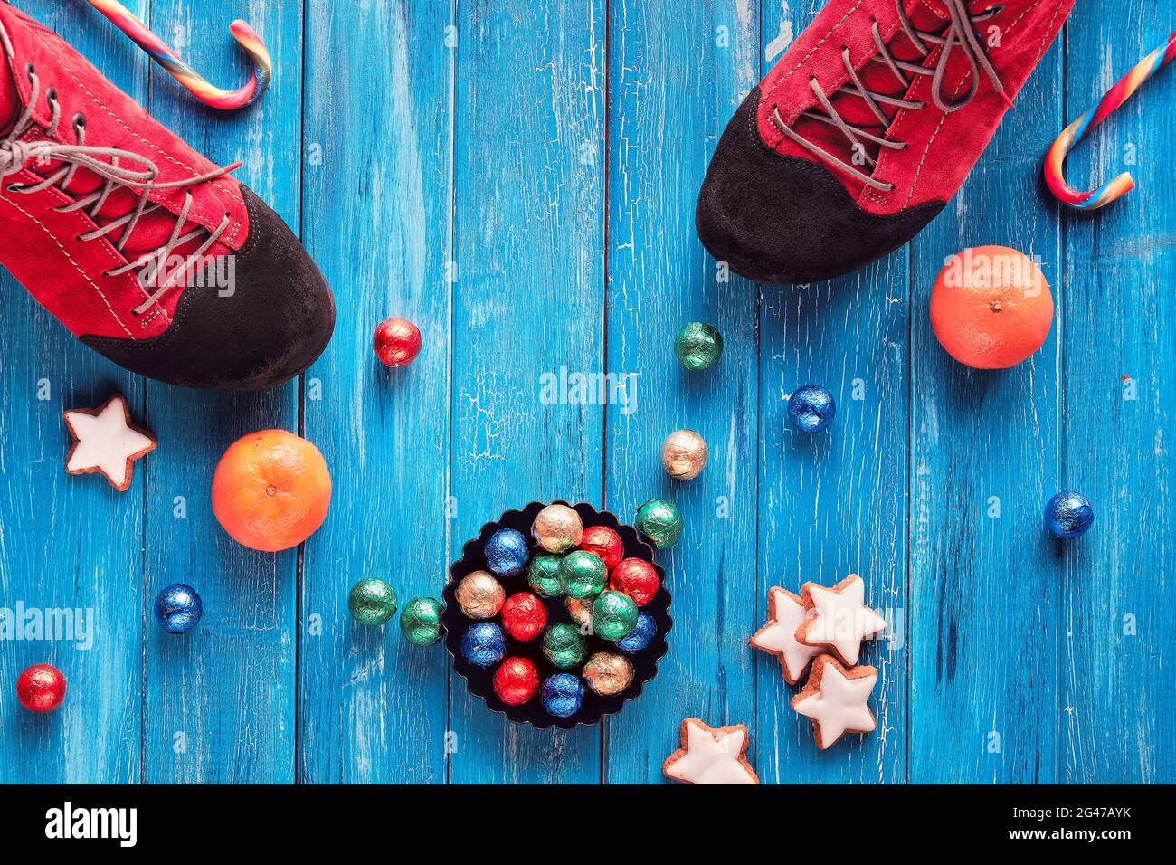 Saint Nicholas Day or Nikolaus Tag in German language. Traditional ...