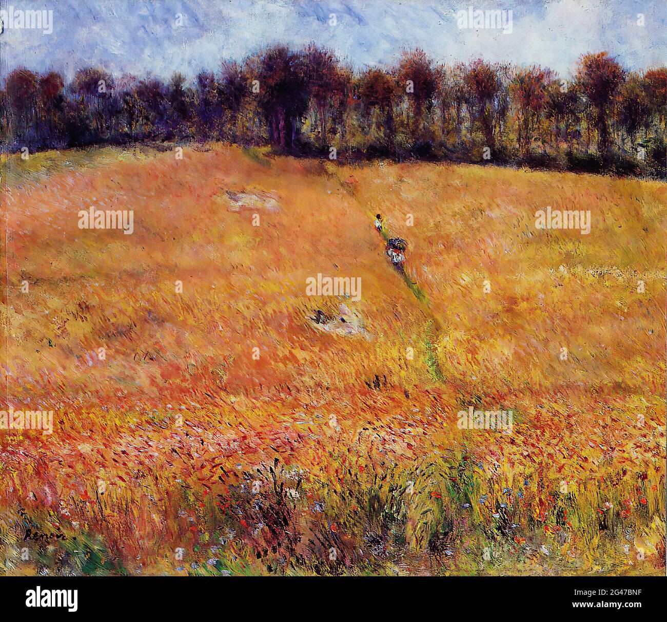 Pierre-Auguste Renoir - Path Through High Grass C 1876 Stock Photo - Alamy