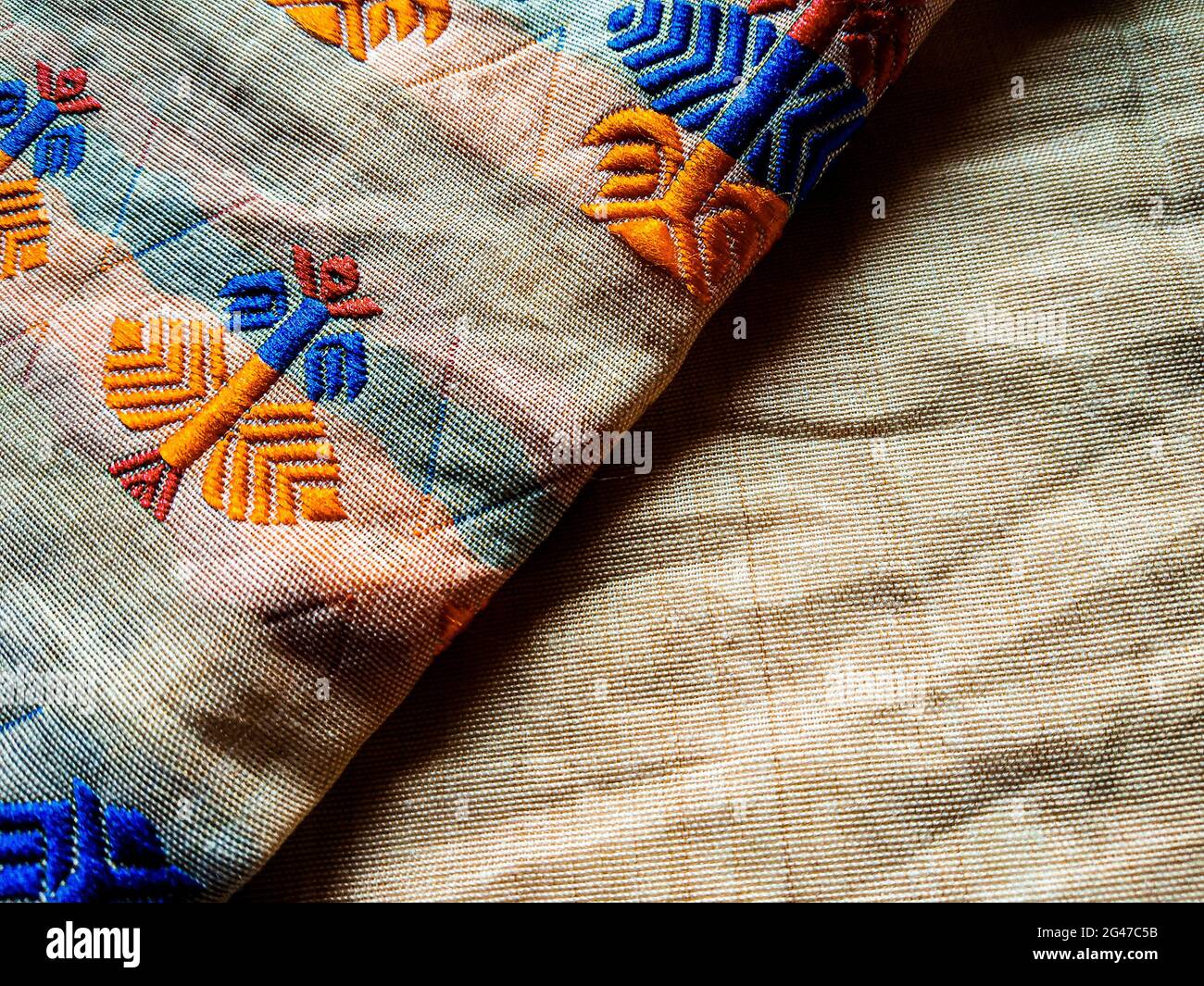 tribal pattern or ethnic pattern is used for assam motif design or muga ...