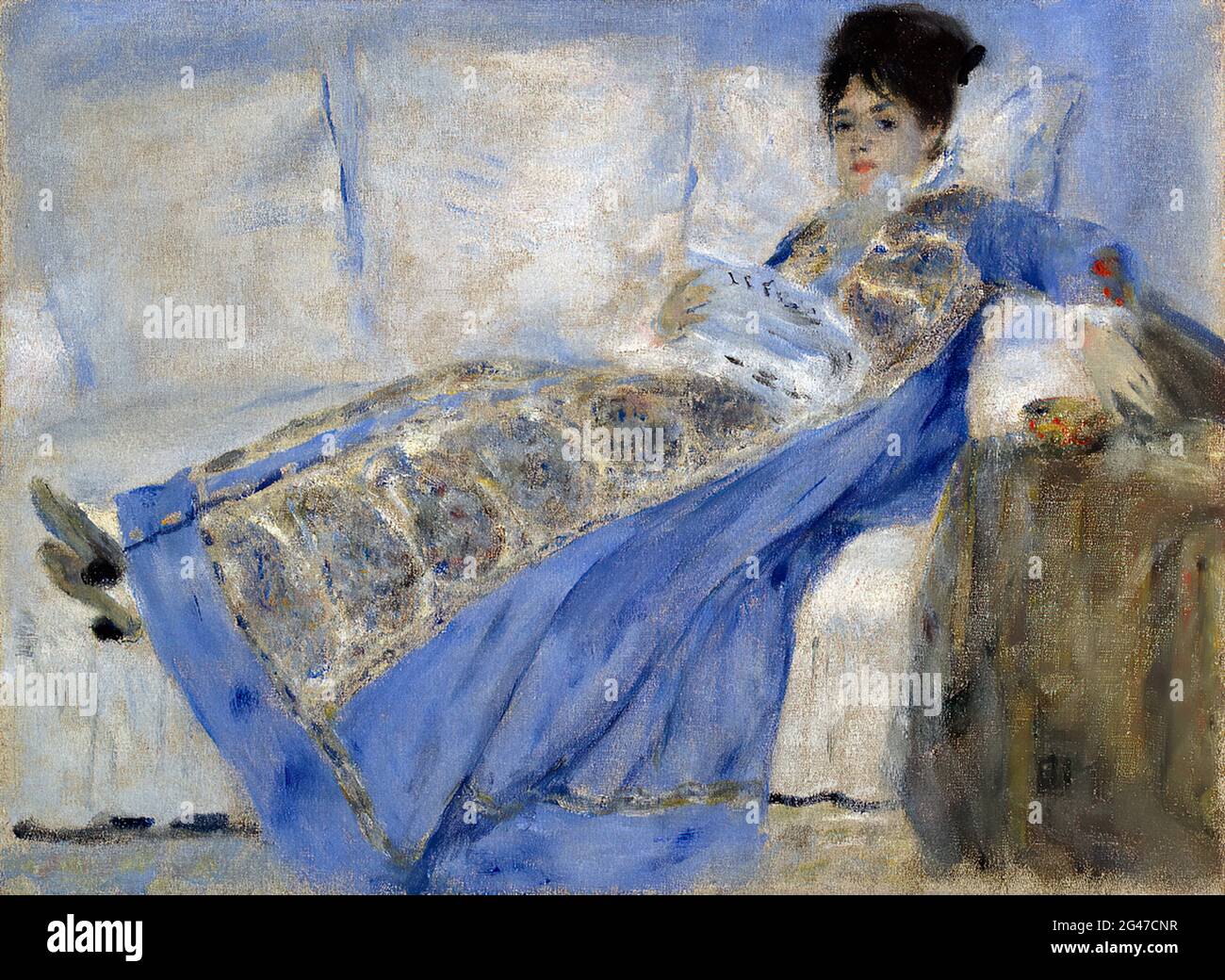 Pierre-Auguste Renoir - Portrait of Madame Claude Monet Stock Photo - Alamy
