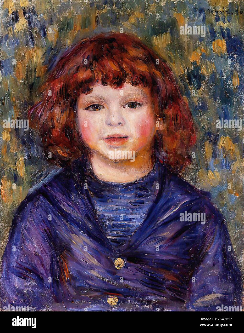 Pierre-Auguste Renoir - Portrait Pierre Renoir Sailor Suit 1890 Stock ...