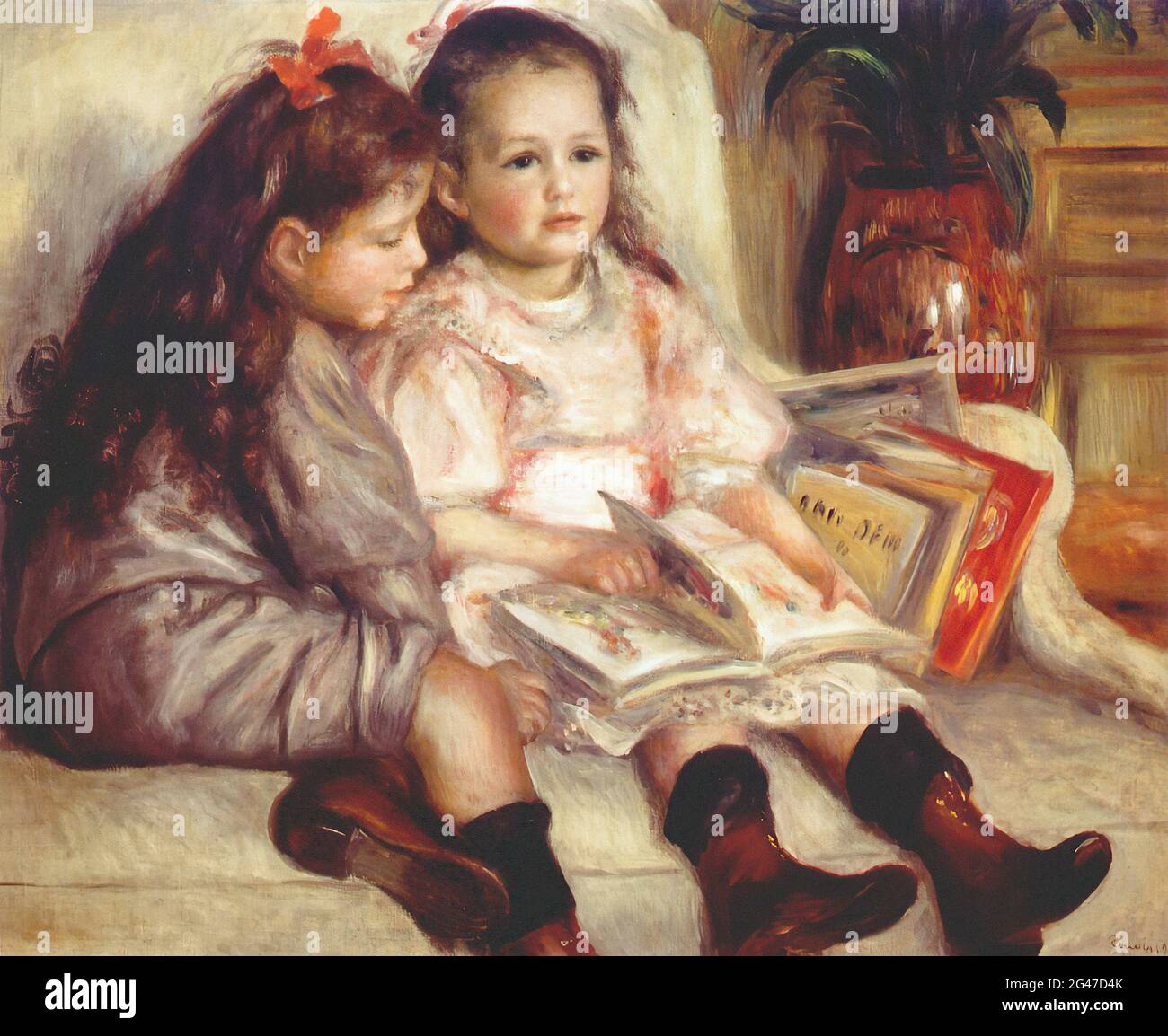 Pierre-Auguste Renoir - Portraits Two Children 1895 Stock Photo - Alamy