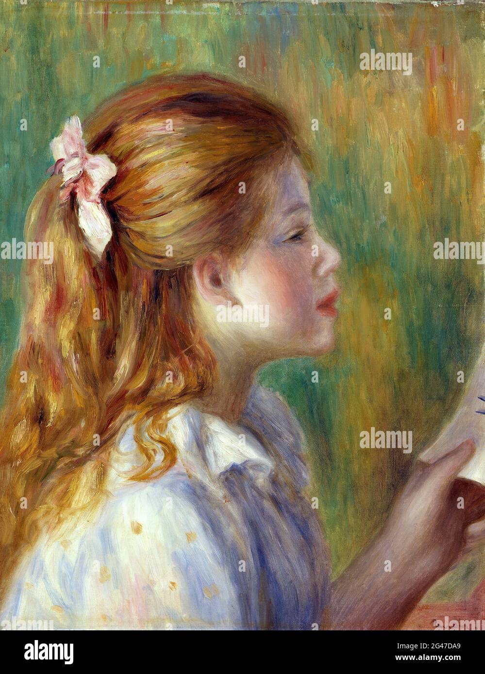 Pierre-Auguste Renoir - Reading 02 Stock Photo - Alamy
