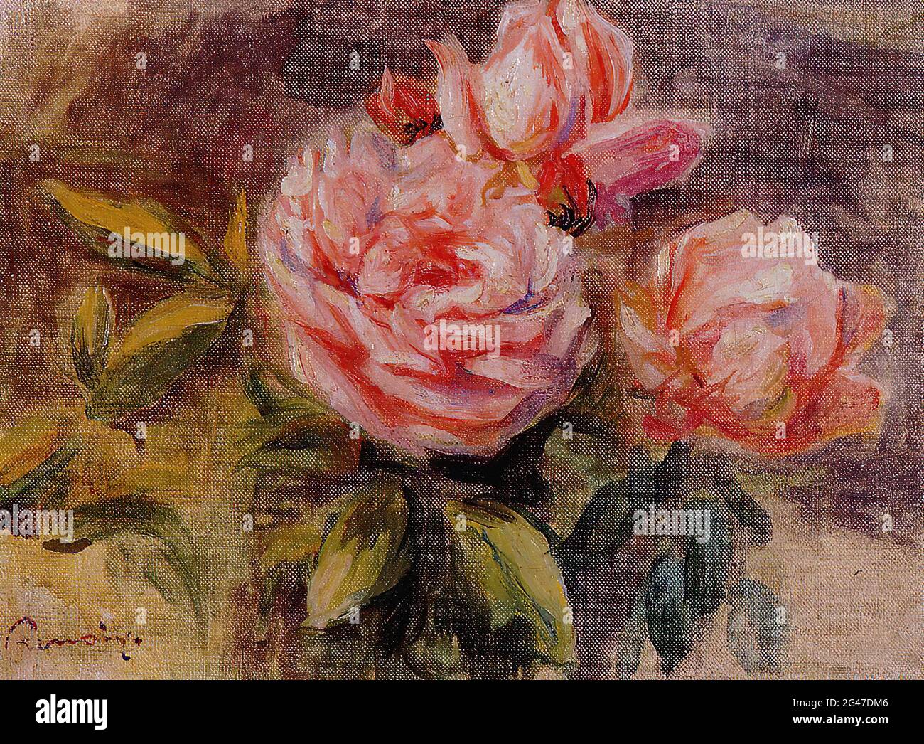 Pierre-Auguste Renoir - Roses 1910 Stock Photo - Alamy