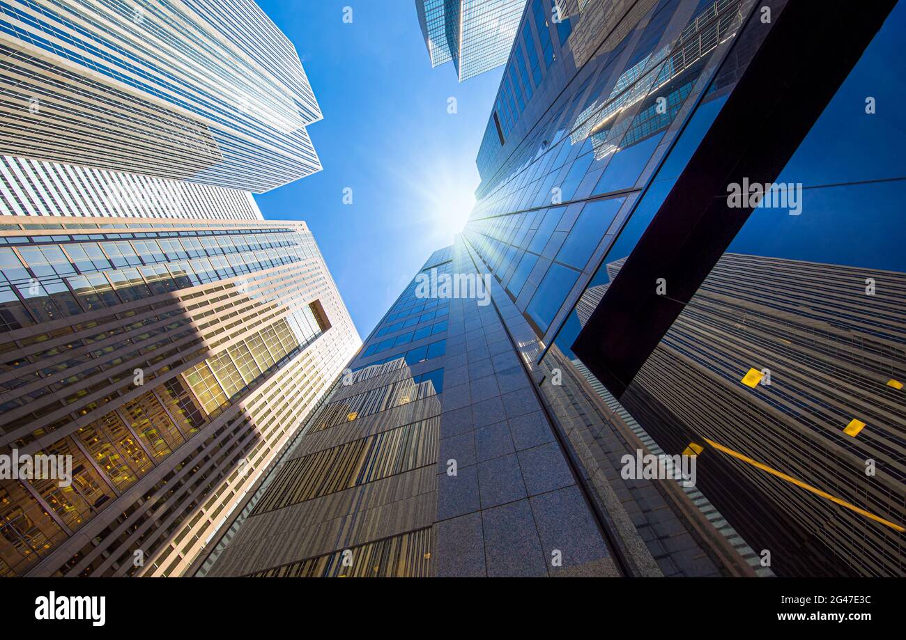 Scenic Toronto financial district skyline in the city downtown Stock ...