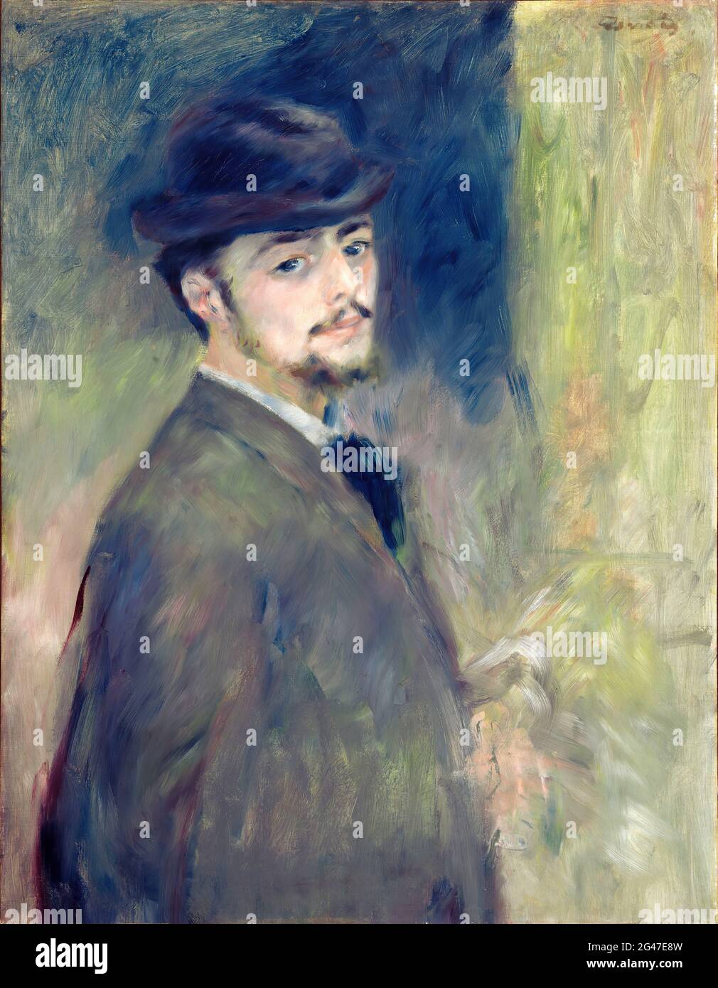 Pierre-Auguste Renoir - self portrait 01 Stock Photo - Alamy