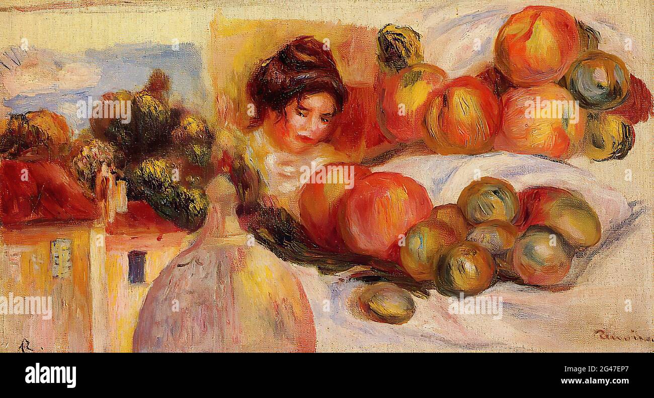 Pierre-Auguste Renoir - Still Life with Fruit 1 Stock Photo - Alamy