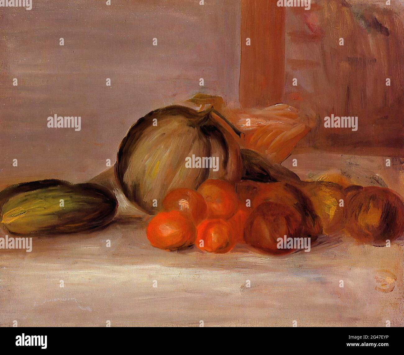 Pierre-Auguste Renoir - Still Life with Melon Stock Photo - Alamy