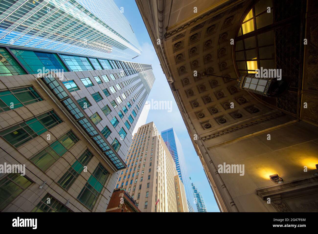 Scenic Toronto financial district skyline in the city downtown Stock ...
