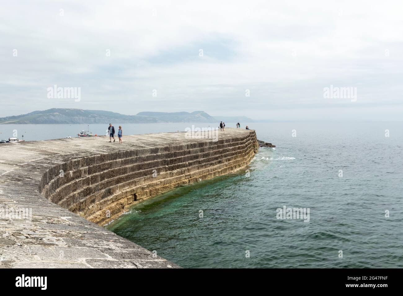 The Cobb an historic stone pier featured in many films. A famous ...